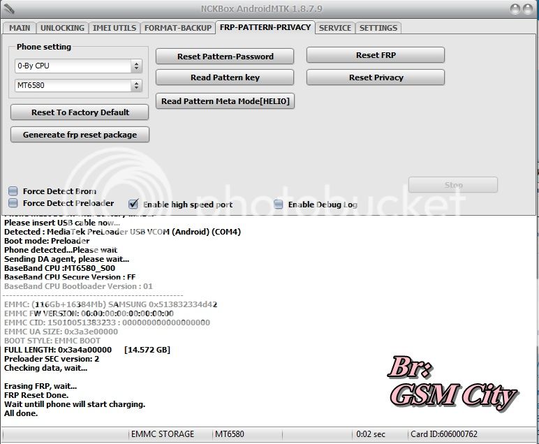 Qmobile S6 Plus FRP reset successfully by NckBox MTK Android Module ...